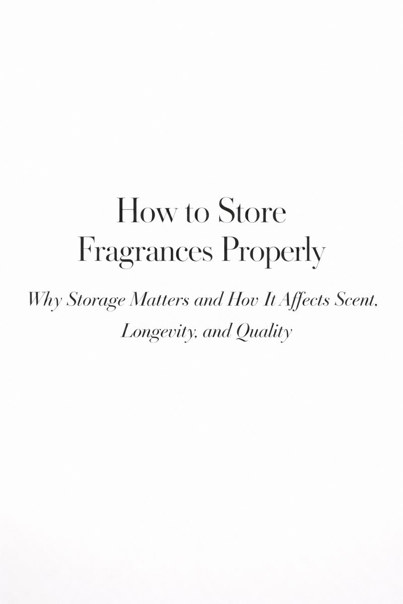 How to Store Fragrances Properly: Why Storage Matters and How It Affec ...