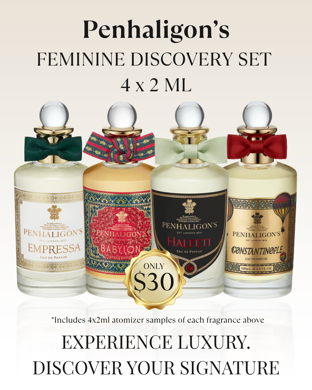 Penhaligon's Feminine Discovery Set – 4 x 2 mL – Bluegrass Fragrance Co